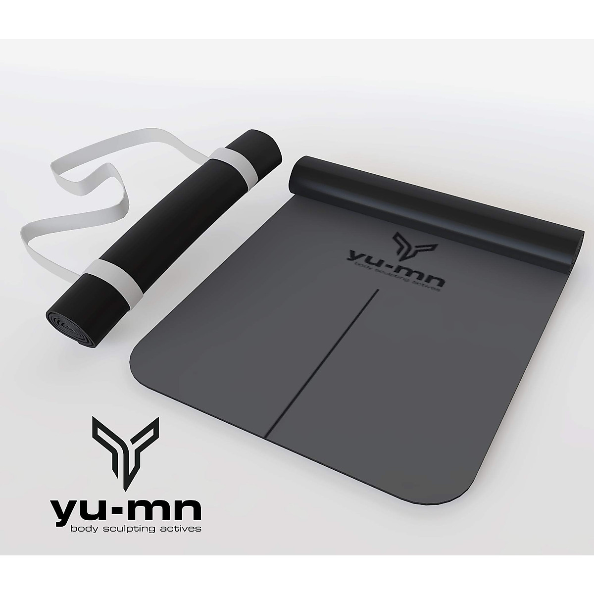 YU-MN Pro Non-slip Yoga Mat - Eco Friendly Fitness Exercise Mat - With Carrying Strap - Pro Yoga Mats for Women - For Indoor & Outdoor - For Pilates and Floor Exercises - Skid & Tear Free