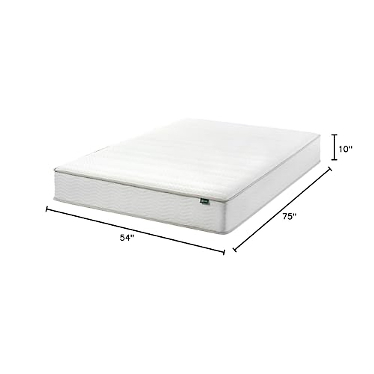 ZINUS 10 Inch Foam and Spring Hybrid Mattress [New Version], Full, Fiberglass Free, Medium Firmness, Durable Support, Certified Safe Foams & Fabric, Mattress in A Box