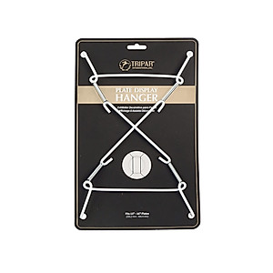 TRIPAR 13-16-Inch White Plate Wire Wall Super Plate Hanger
