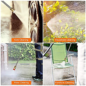 Goplus 3500PSI Electric Pressure Washer, 2.6GPM 1800W Portable High Power Washer Machine w/4 Nozzles for Car Fence Patio Garden Cleaning (Orange)
