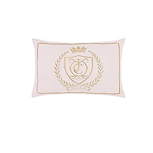 Juicy Couture – Comforter Set, Dovona Design Bed Sheets, Queen Bedding, 5 Piece Set Includes 1 Comforter, 2 Shams and 2 Decorative Pillows, Wrinkle Resistant and Anti Pilling,Pink Blush