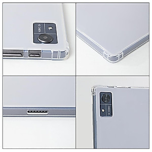 Walieoka Ultra Slim Soft TPU Case Compatible with CHUWI Hi10 XPro 10.1 inch,Shock Absorption Lightweight TPU Cover (Transparent)