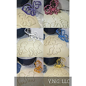INSPIRED BY MY LITTLE PONY FRIENDSHIP IS MAGIC THEMED CHARACTERS SET OF 6 COOKIE CUTTERS USA PR1077