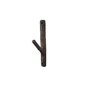 HANDCRAFTED NAUTICAL DÉCOR Rustic Copper Cast Iron Tree Branch Decorative Metal Wall Hook 8"