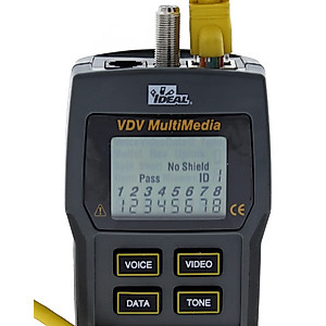 IDEAL INDUSTRIES INC. 33-856 VDV Multimedia Voice, Data and Video Cable Tester, Grey