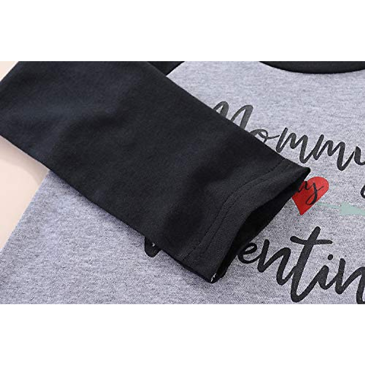 Mommy is My Valentine Shirt Toddler Kids Cotton Long Sleeve Tee Tops Outfit Boys Girls Valentine’s Day Clothes (5-6 Years, Style 2#-Mommy is My Valentine)