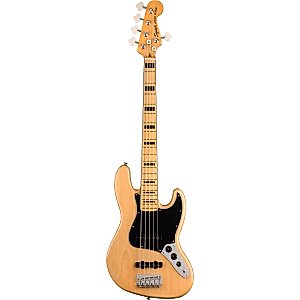 Squier Classic Vibe 70s 5-String Jazz Bass, Natural, Maple Fingerboard