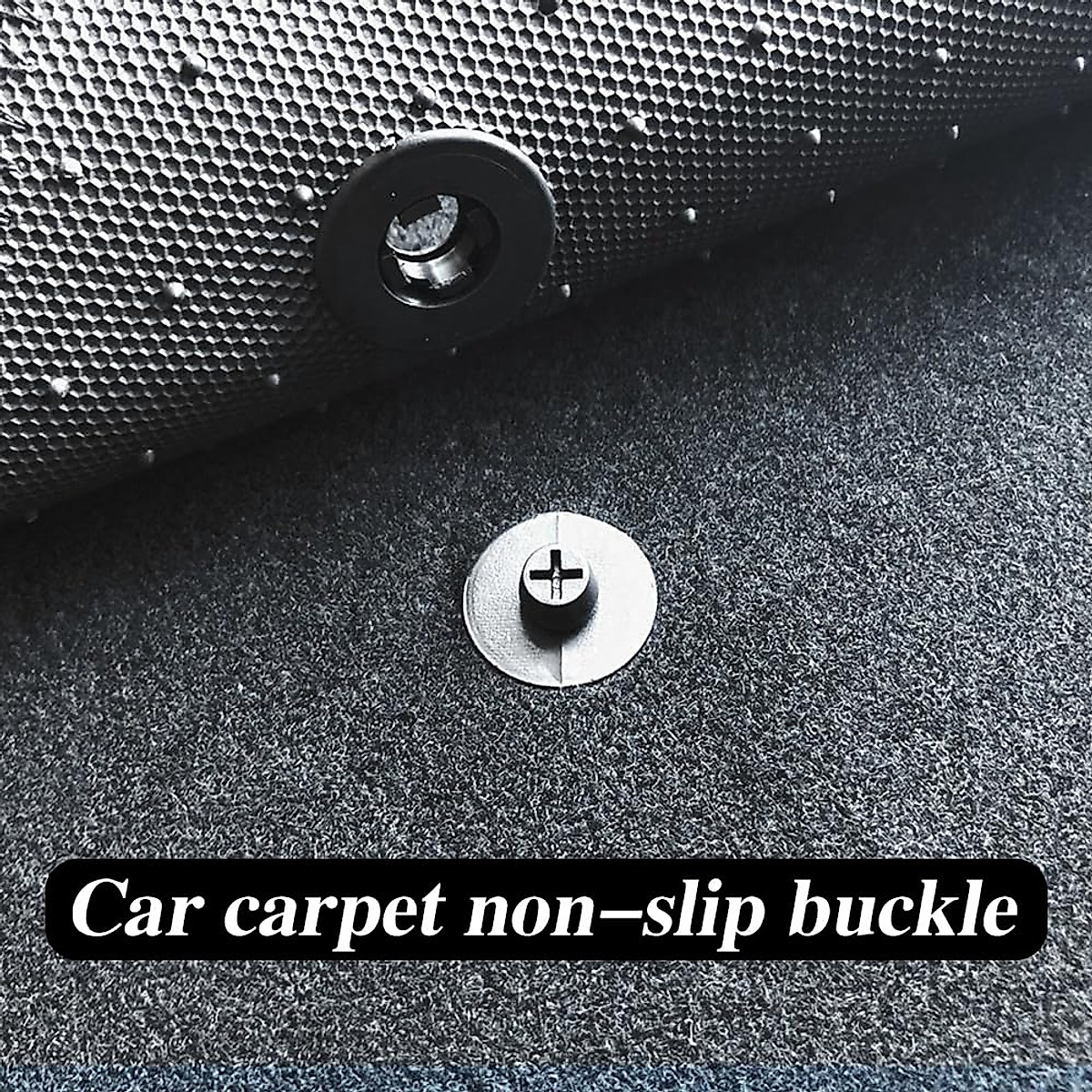 10PCS Car Floor Mat Clips, Rotating Lock Clips, Floor Mat Holder Clips, Car Carpet Clips Holder Clamps, Car Foot Rest Clips, Floor Mat Securing Set Suitable for Car Truck SUV RV Van