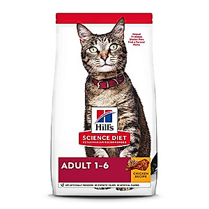 Hill's Science Diet Dry Cat Food, Adult, Chicken Recipe, 7 lb. Bag