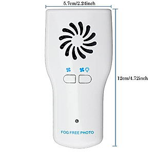 Yuland Dental Electric LED Photography Mirror Automatic Defogging Imaging Occlusal Reflector Mirror, Wireless Charger & Fan with 4 Interchangeable Mirrors, FBA Shipment