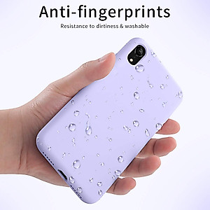 MCUCA iPhone XR Case，Ultra-Thin Shockproof Silky-Soft Touch Microfiber Lining Premium Soft Silicone Rubber Full Body Protection Case Cover for Apple iPhone XR (Light Purple)