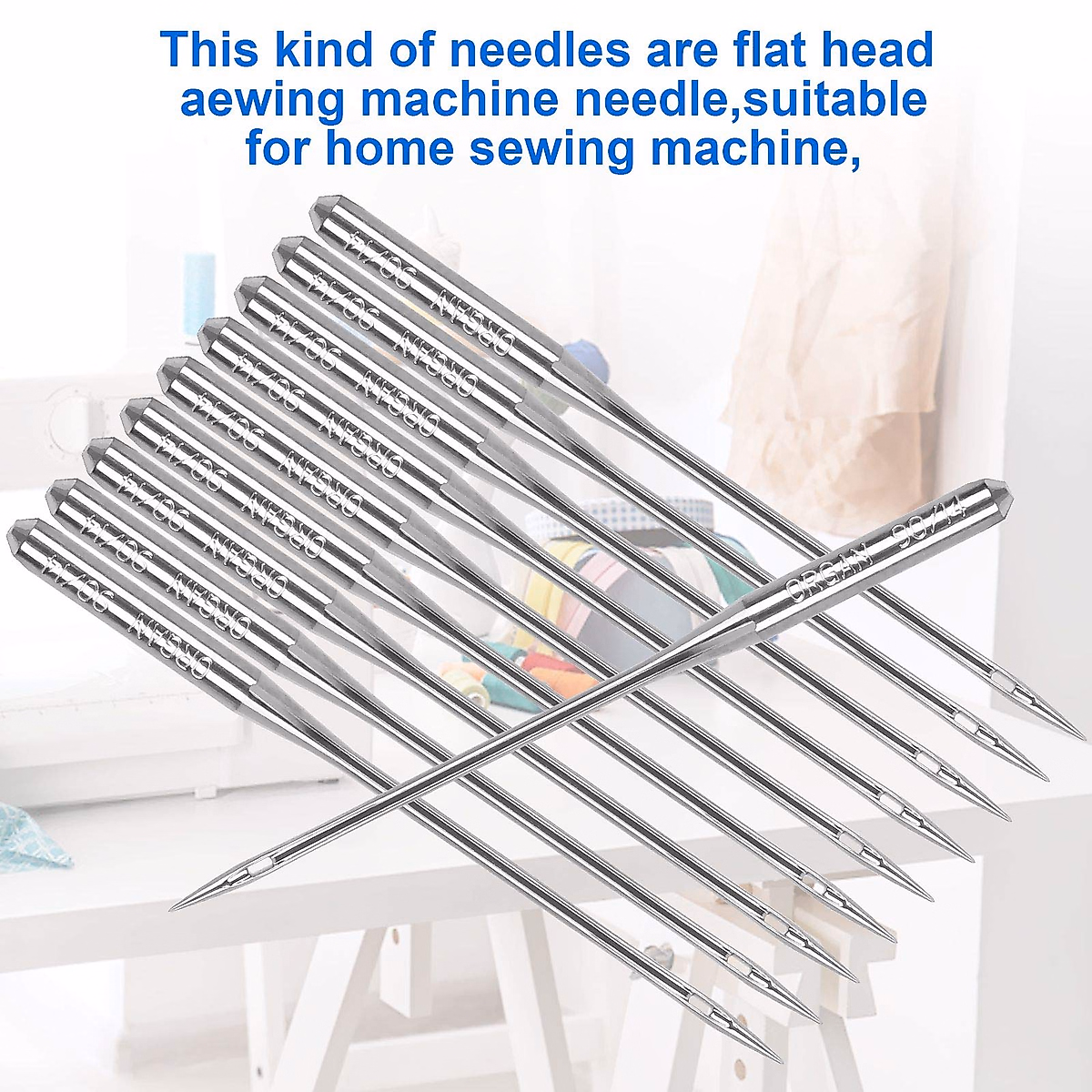 30PCS Embroidery Machine Needles Size 90/14, Household Sewing Machine Needles for Brother Sewing Machine1