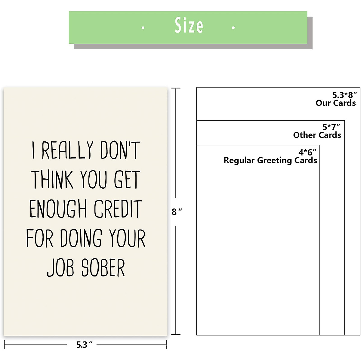 Missonemi Funny Boss Day Card Gift, Best Retirement Card Gifts for Woman Men, Just Because Card for Him Her, Heartfelt Thank You Card for Coworker Work Friend Leader