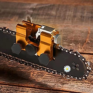 HADMB Chainsaw Chain Sharpening Jig Kit,Portable Hand Crank Chainsaw Sharpeners,Contains Carbide Burr,for All Quick Sharpening All Kinds of Chain Saws,for Lumberjack,Garden Worker