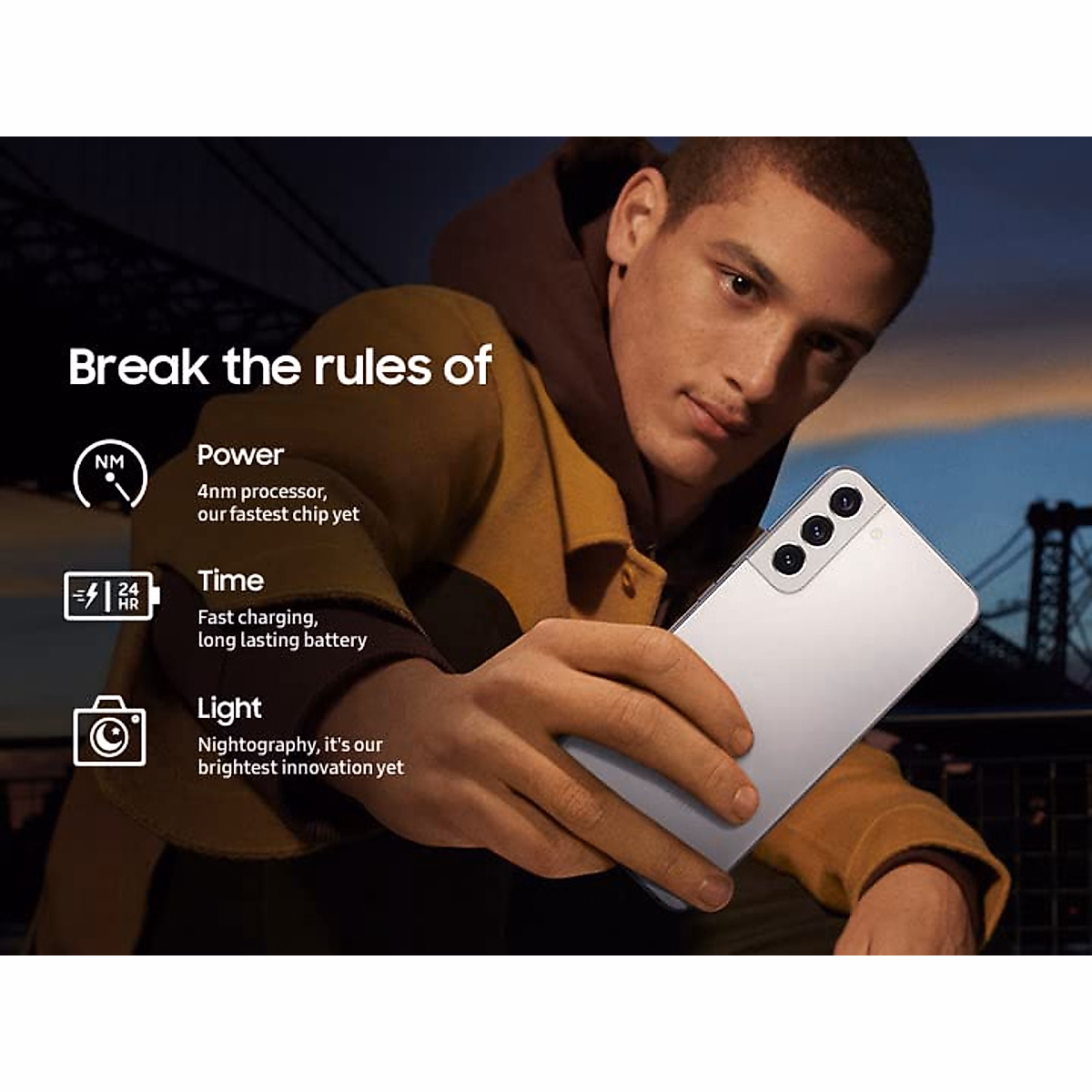 SAMSUNG Galaxy S22 5G 256GB Factory Unlocked SM-S901U1 Phantom Black (Renewed)