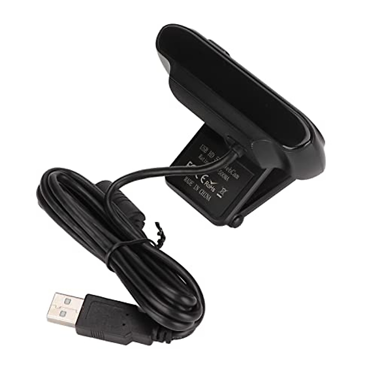 Webcam, HD Noise Reduction Plug and Play Webcam Beauty Features Black with Lens