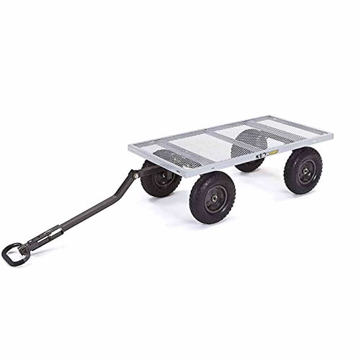 Gorilla Carts GOR1001-COM Heavy-Duty Steel Utility Cart with Removable Sides, 1000-lbs. Capacity, Gray
