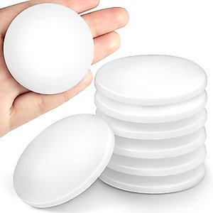 8PCS Door Stopper Wall Protector, White Door Knob Wall Protector, Strong Back Adhesive Door Wall Protector, Door Bumpers for Walls, Wall Door Stopper, Door Handle Stopper for Wall 2", Door Knob Stop