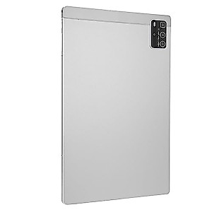 SHYEKYO Tablet, Octa Core Processor USB C Port 10.1-inch Tablet US Plug 100‑240 V for Study and Work (Silver)
