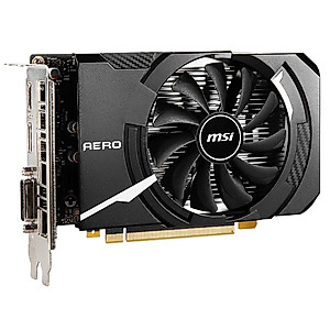 MSI Gaming GeForce GTX 1650 128-Bit HDMI/DP/DVI 4GB GDRR6 HDCP Support DirectX 12 VR Ready OC ITX Graphics Card (GTX 1650 D6 AERO ITX OC)