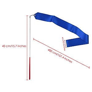 DS. DISTINCTIVE STYLE Dance Ribbons with Wands 4 Yards Long Rhythmic Gymnastics Ribbon Dance Streamer for Kids Baton Twirling