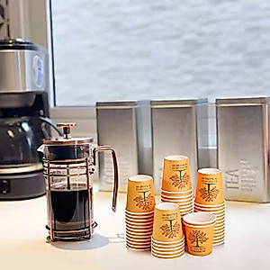 AVLA 800 Pack Bathroom Cups, 2 OZ Disposable Paper Mouthwash Cups, Small Hot Cold Beverage Drinking Cup, Mini Colorful Espresso Cups for Parties, Picnic, Barbecue, Travel and Events, Tree Pattern