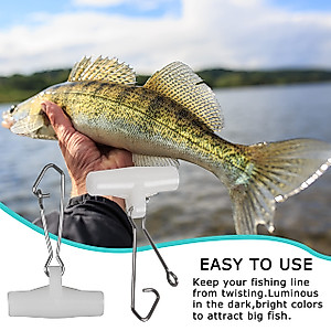 Fishing Line Sinker Slides with Duo Lock Snaps High Strength Sinker Slider Swivel Snap Saltwater Sinker Weights Connector Fishing Tackle Kit