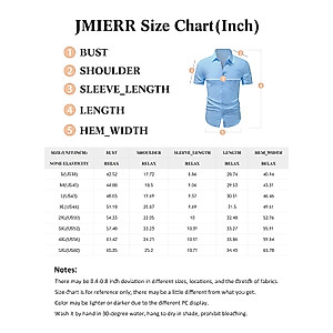 JMIERR Mens Summer Casual Stylish Short Sleeve Button-Up Shirts Cotton Linen Solid Color Business Dress Shirts Beach T Shirt, 2XL, Black