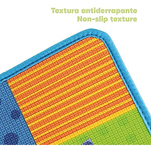 Eckhert Kids playmat Double Side - Large 59.05x78.74x0.4 Inches - Safari Fun