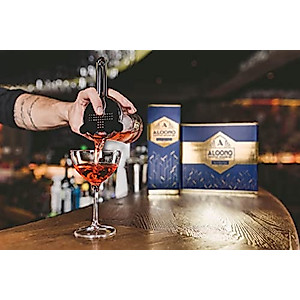 ALOONO 11-Piece Black Boston Cocktail Shaker Set Bartender Kit | Drink Mixer Bar Set | Cocktail Set Bar Accessories: Martini Shaker, Strainer, Jigger, Muddler, Spoon, & More