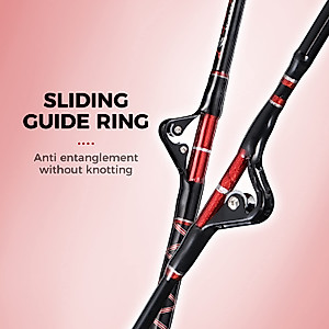 FISHAPPY Straight Butt Trolling Rod Saltwater Offshore Heavy Roller Rod Big Game Conventional Boat Fishing Pole 5'6'' (5'6'' - 80-120lbs - 1 Piece)