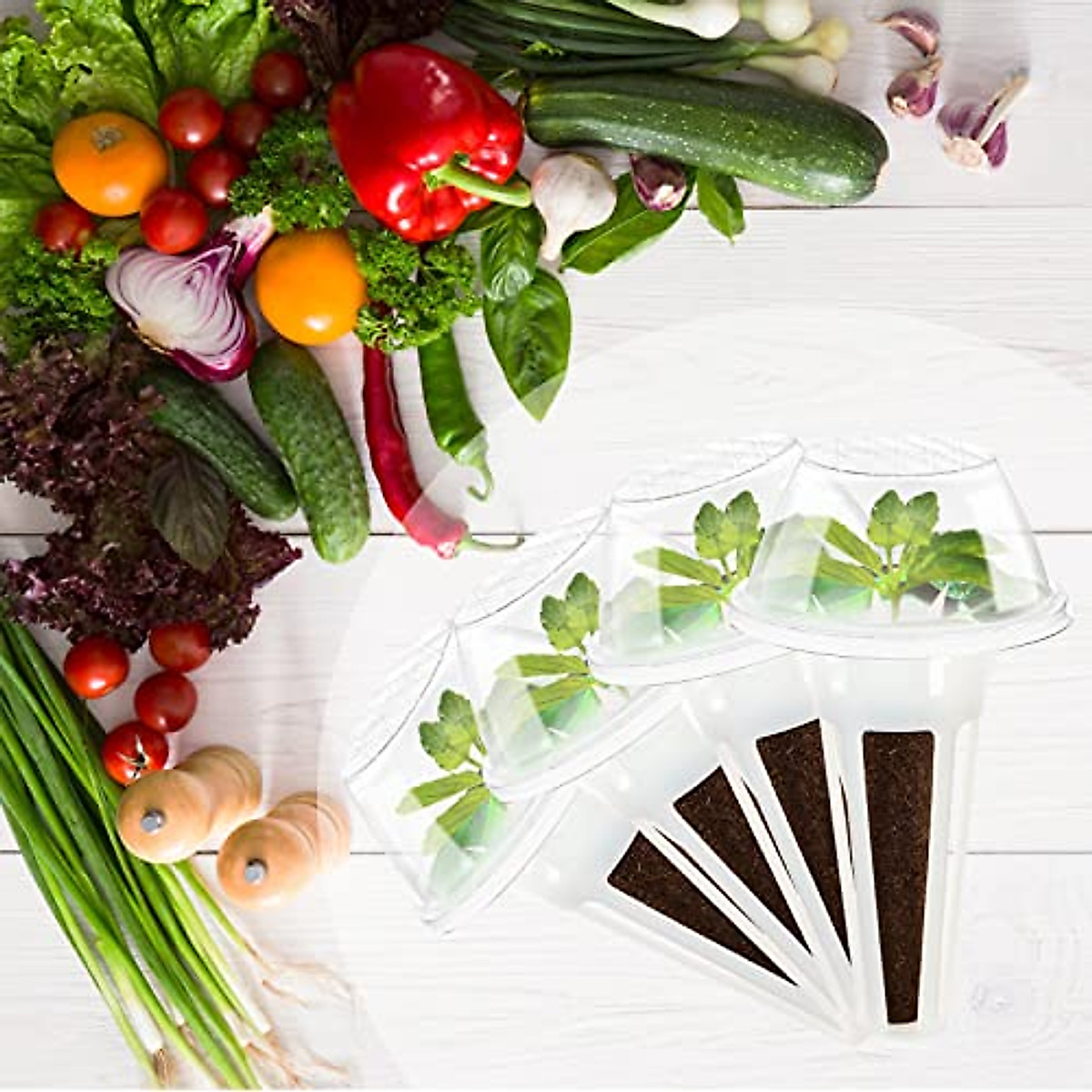 120 Pcs Seed Pod Kit,Plant Germination Kits,Hydroponics Garden Accessories for Hydroponic Growing System, Grow Anything Kit with 30 Grow Sponges, 30 Grow Baskets,30 Pod Labels, 30 Grow Domes (120Pcs)