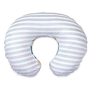 Boppy Cozy Nursing Pillow Cover, Pastel Animal Stripe, Minky Fabric in a Fashionable Two-Sided Design, Fits All Boppy Nursing Pillows and Positioners