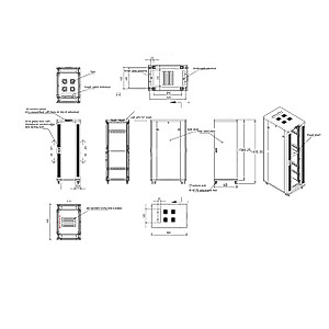 27U 32" Depth Server Rack Enclosure Cabinet Best Floor Standing Network Server Rack Cabinet