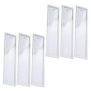 VILLCASE 6pcs Bookmark Mold Hand Mold Tray Mold Resin Bookmark DIY Bookmark White Bookmark Making Molds Bookmark Molds Resin Molds Silicone Bookmark Molds for Resin Casting UV Epoxy Resin