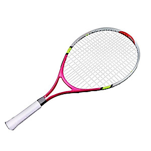 Tennis Racket TOPINCN Super Junior Tennis Training Racquet for Kids Beginners Training Practice - 1 Carrying Bag Included(Rose Red)