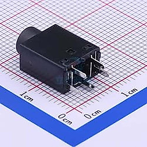 10 Pcs 3.5mm Headphone Holder Black/Vertical/Without Switch/Positive Function Audio Connector Plug-in 3.5mm Headphone Holder PJ-3583-B