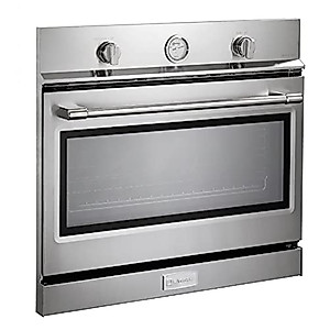 Verona Designer Series VEBIG30NSS 30 Inch Built-In Single Gas Wall Oven 3.5 cu ft Capacity Convection Infrared Broiler Electronic Ignition Stainless Steel