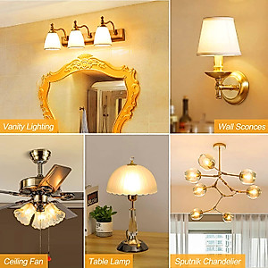 Frosted E26 Edison Bulb A15 Light Bulb 6W Equal 60 watt Light Bulb Dimmable AC120V Warm 2700K E26 Light Bulb for Pendant,Chandeliers,Vanity,Wall sconces Edison Light Bulbs 60 Watt 600lm 6Pack