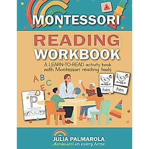 Montessori Reading Workbook: A LEARN TO READ activity book with Montessori reading tools (Montessori Activity Books for Home and School)