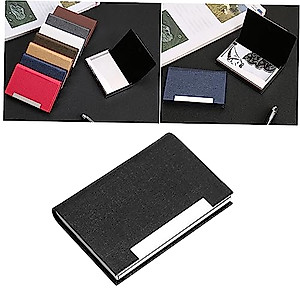 STOBOK 3pcs Purses Name Holder Stainless Steel Case Business