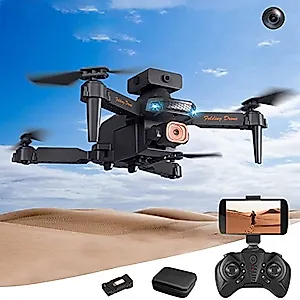 Mini Drone with 1080P Dual HD Camera, Foldable FPV Remote Control Quadcopter Drone with Camera for Adults and Kids, One Key Take Off/Land, Altitude Hold, Speed Adjustment (One Camera)
