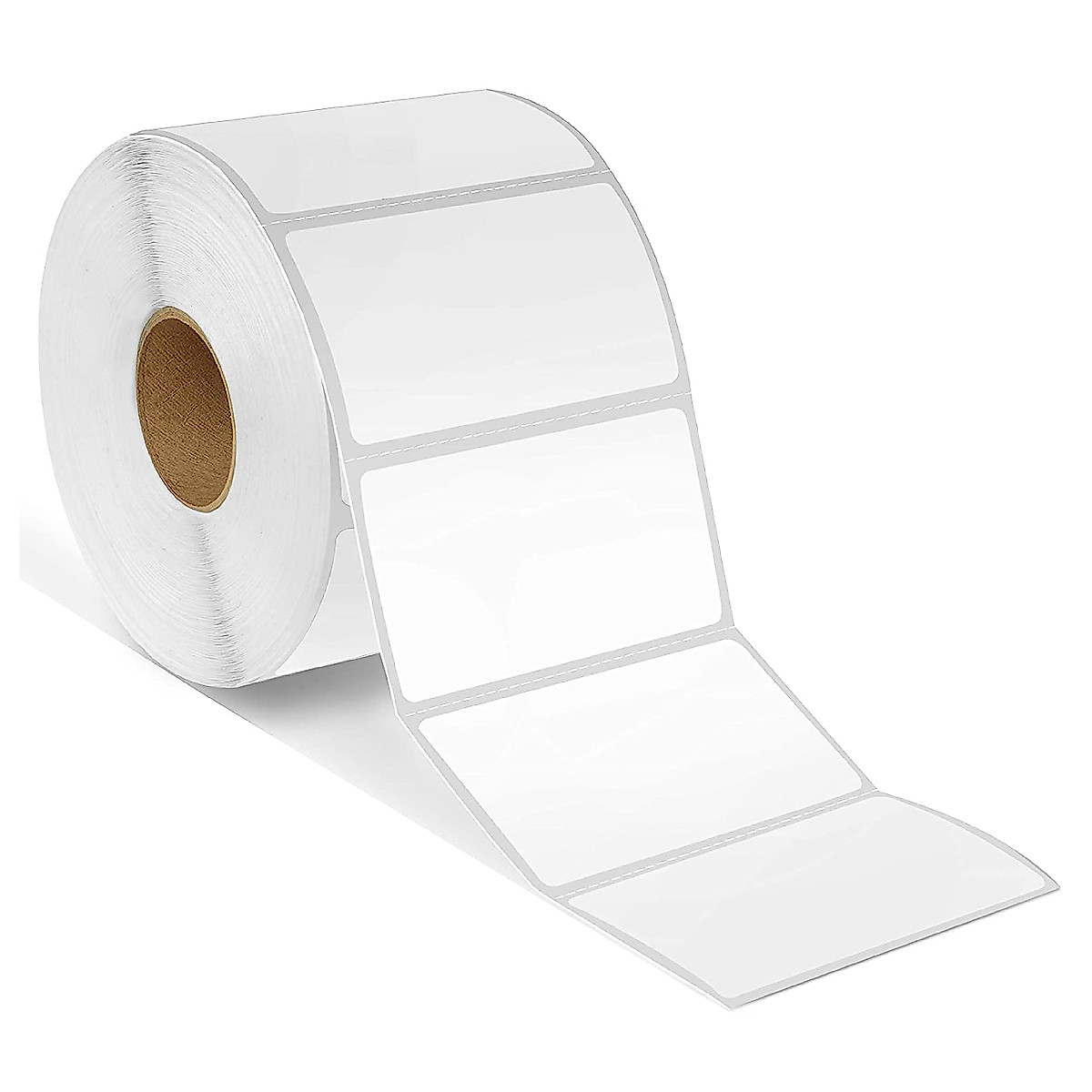 2.25" X 1.25” Direct Thermal Labels, Perforated Barcode Address Labels, Compatible with Rollo & Zebra Desktop Printers - 10 Rolls, 1000/Roll