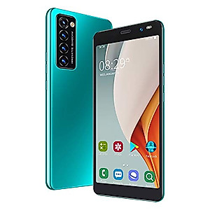 Hilitand 5.45 inch Smartphone, HD Full Screen Unlocked Cell Phones, for Android 4.4.2 Face Fingerprint Smart Phone, 512MB/4GB, HD Camera Mobil Phone, 1500mAh Battery, 128GB Extension (Green)