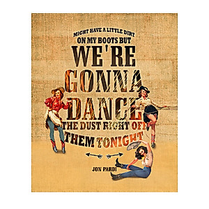 Jon Pardi - Dirt On My Boots Unique Music Decor Wall Art, Country Music Wall Decor Poster, Great Print For Home Decor, Bedroom Decor, Office Decor, or Man Cave Room Decor Aesthetic, Unframed - 11x14