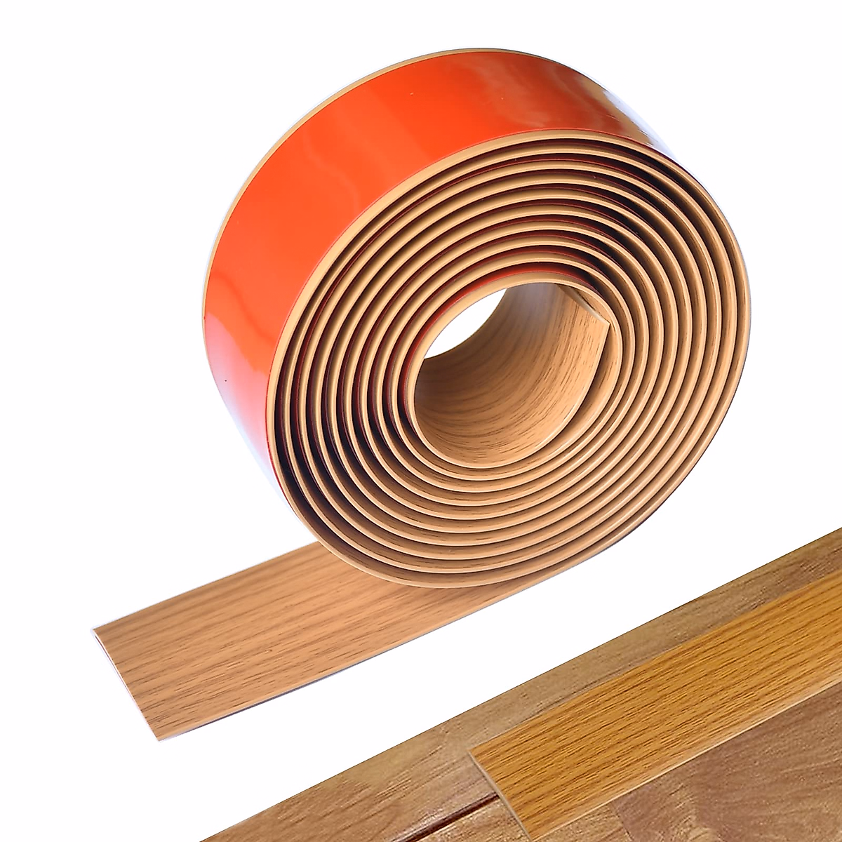 Floor/Door Flat Transition Strip & Self Adhesive Floor Vinyl Floor Edge Trim Laminate Floor Gap Covering Joining Strip