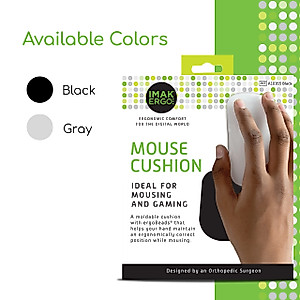 Imak A10165 Wrist Cushion - Black (D132) (IMAA10165)