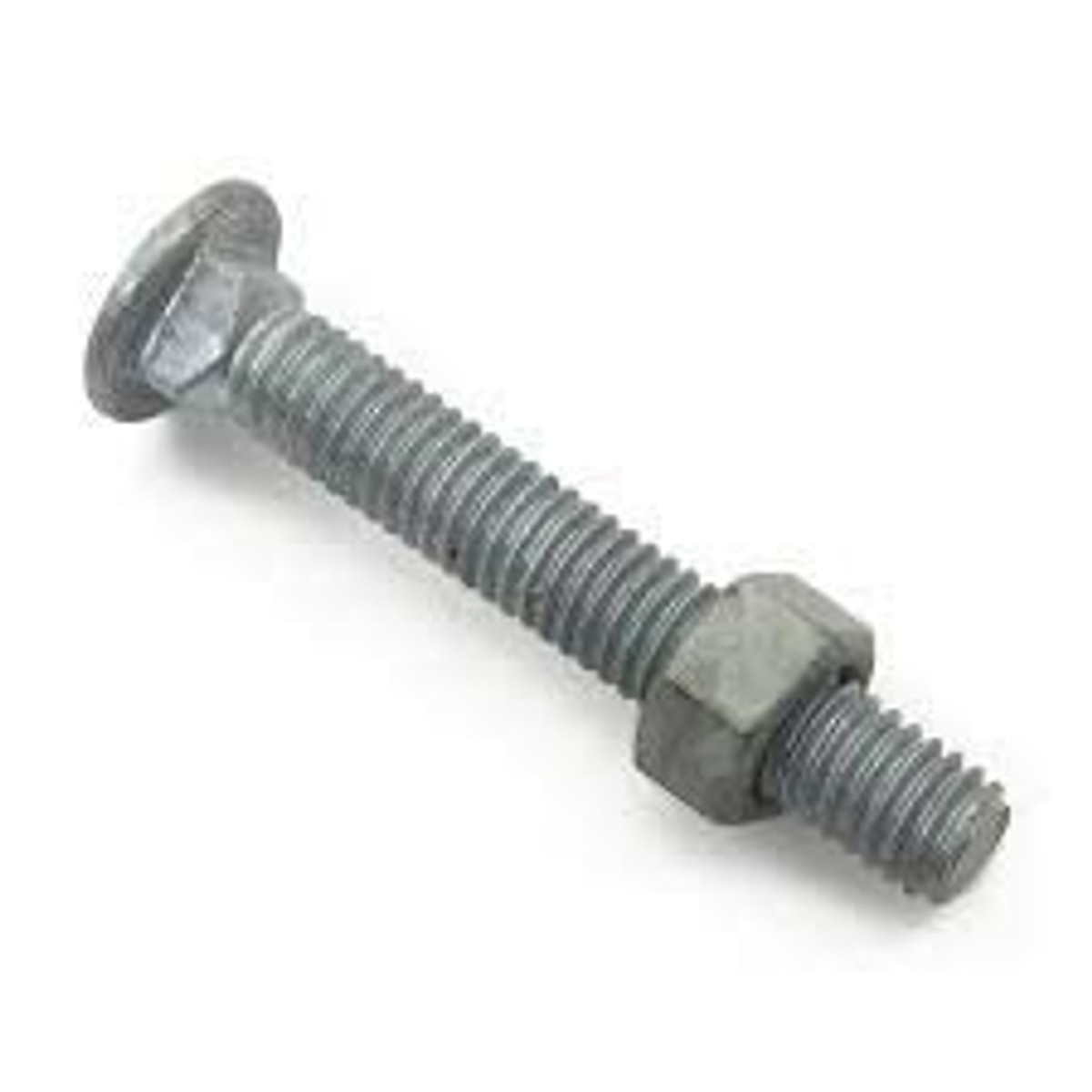 FASTENER DEPOT 1/2inches-13 x 8inches Hot Dipped Galvanized Carriage Bolt w/Nuts, Quantity 25 - by Fastener Depot, LLC