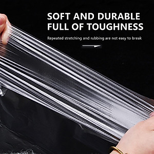 Yuroochii 100 Pieces Disposable Aprons，36×24 Inches Plastic Lightweight Apron for Painting Party, Cooking, Housework, Picnic