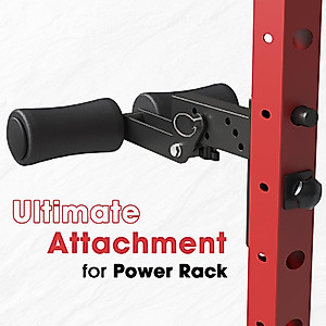 Mikolo Leg Hold Down Attachment for 2'' x2'',2''x 2.75'', 3'' x 3'' Power Cage and Smith Machine, Leg Extension Attachment
